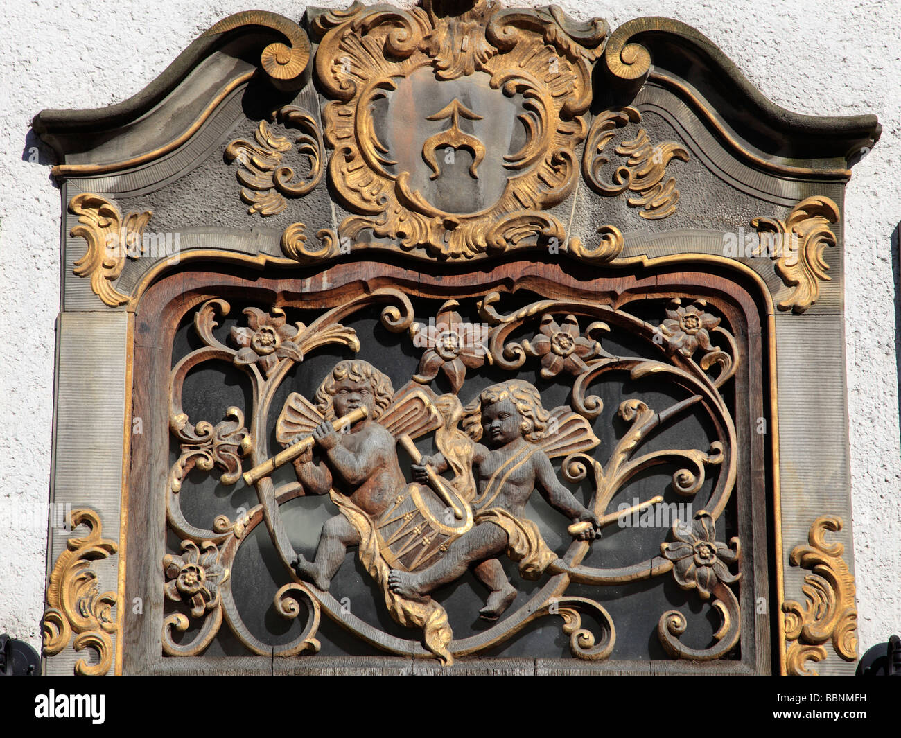 Poland Gdansk architecture detail relief Stock Photo - Alamy