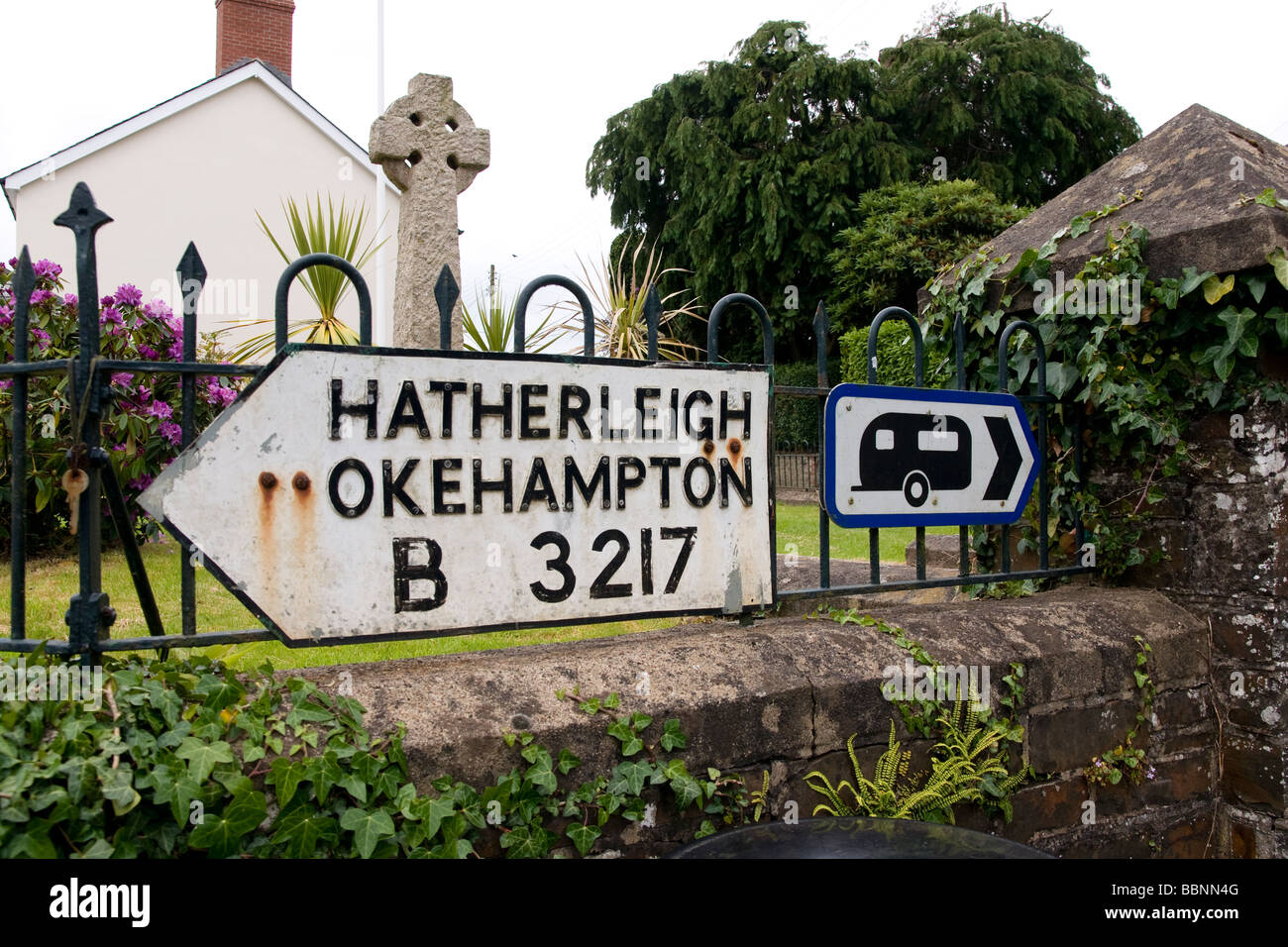Road Signs, Dolton Devon England UK Stock Photo - Alamy