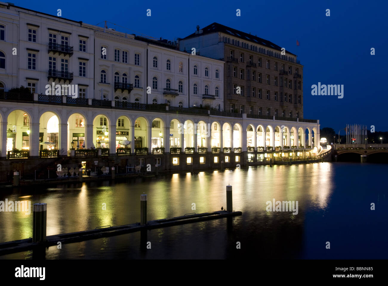 geography / travel, Germany, Hamburg, Alsterfleet, Alsterarkaden ...