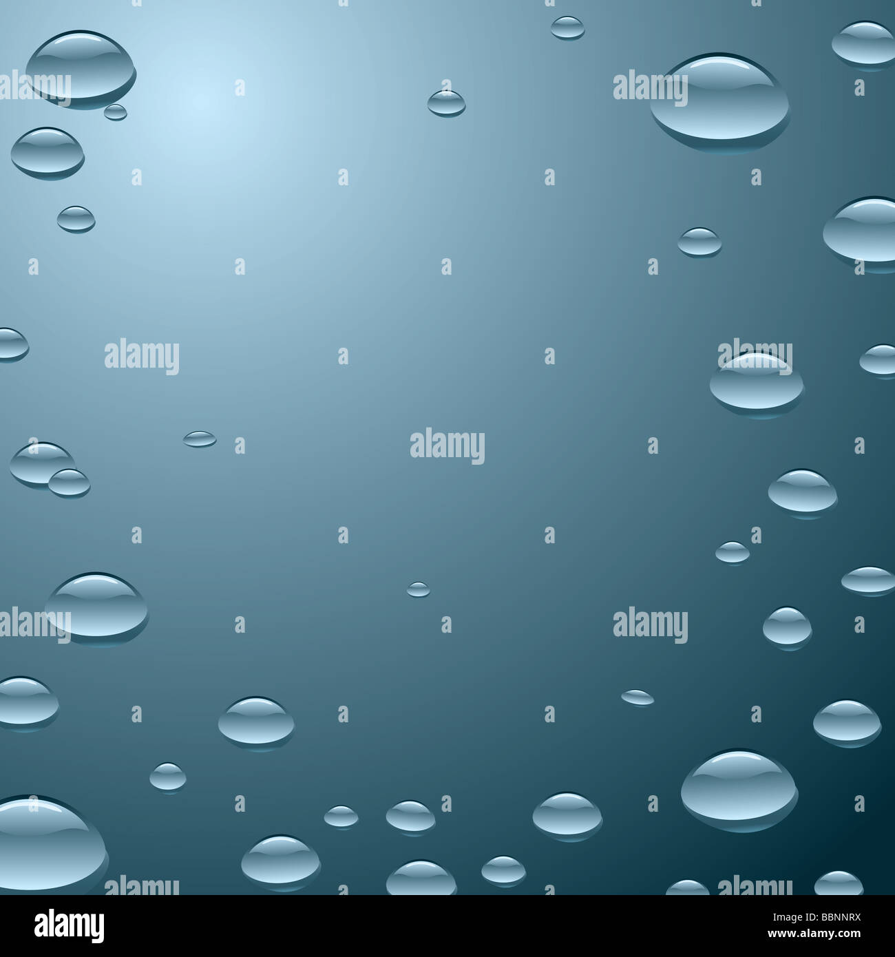 blue water surface with droplets and light reflection Stock Photo - Alamy