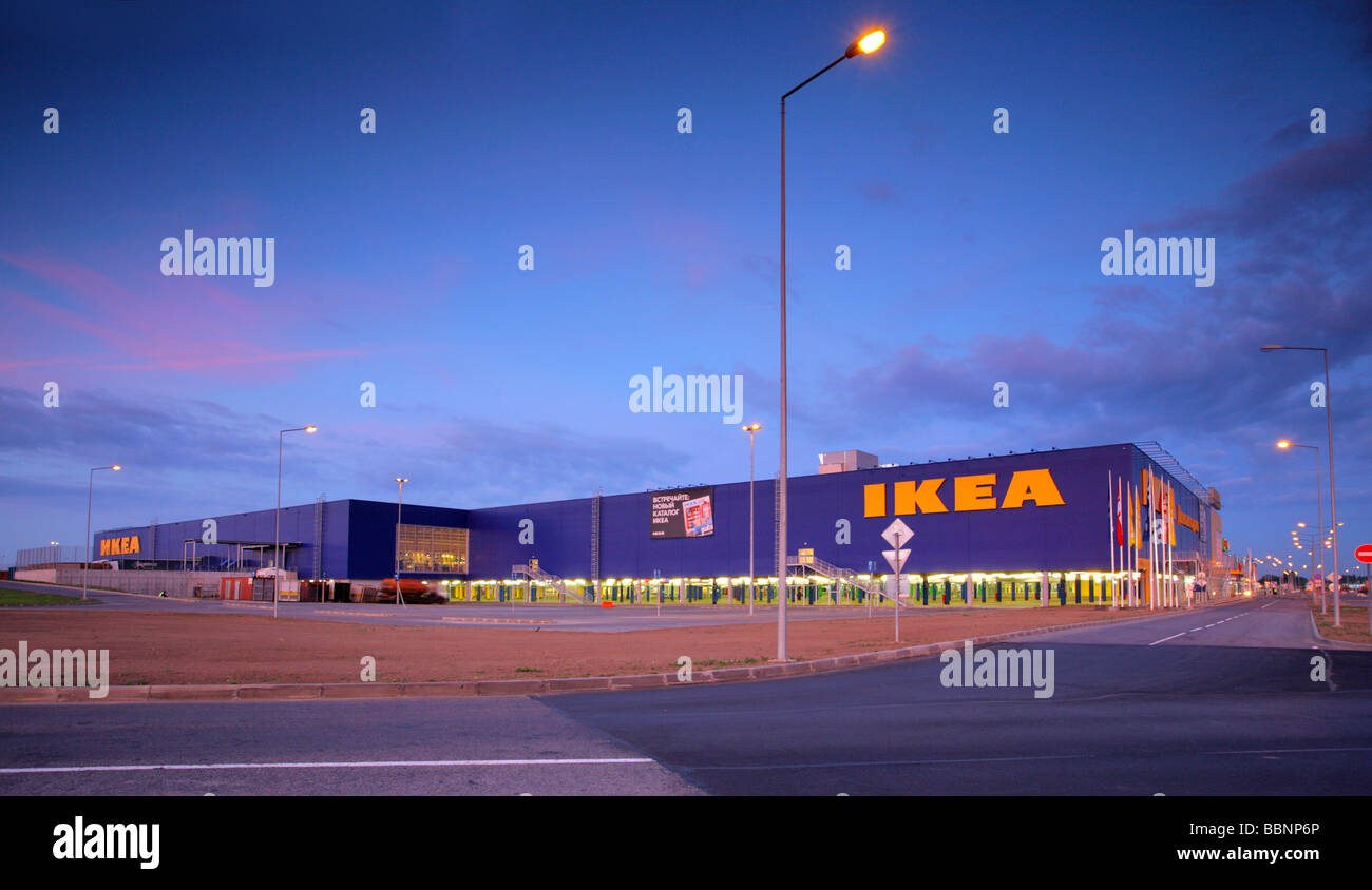 MEGA IKEA shopping center St Petersburg Russia, Parnas Stock Photo - Alamy