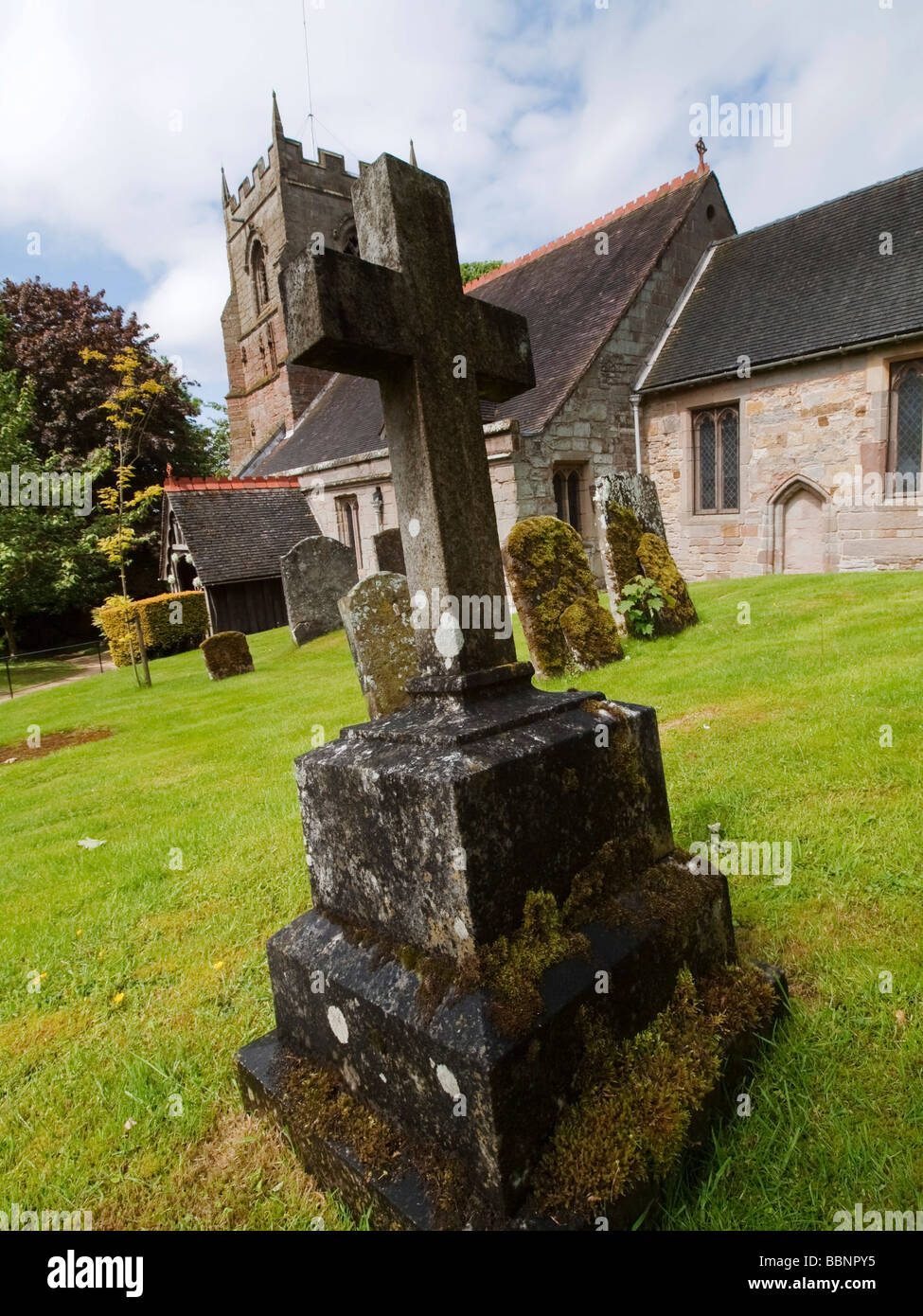 a country village parish church in england beoley worcestershire Stock ...