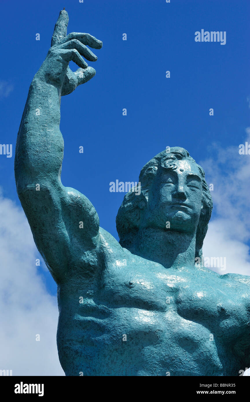 Peace Statue, Nagasaki Peace Park, Nagasaki, Nagasaki Prefecture ...