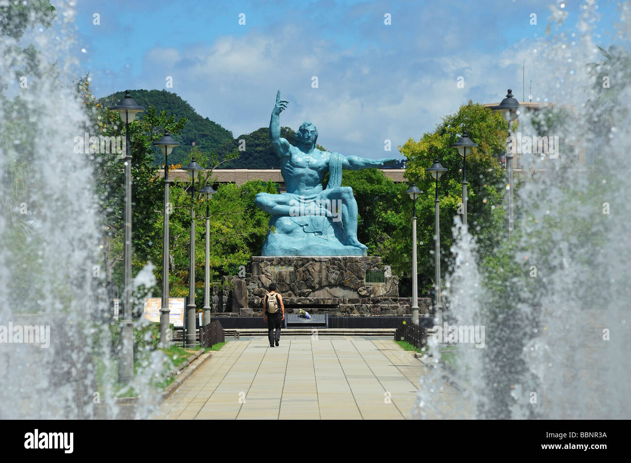 Peace Statue, Nagasaki Peace Park, Nagasaki, Nagasaki Prefecture ...