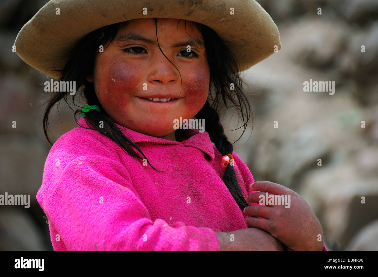 Peruvian Girl from Peru Stock Photo - Alamy