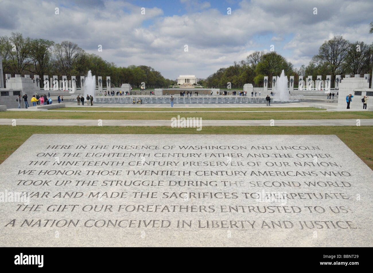 World War II memorial Washington DC USA Stock Photo - Alamy