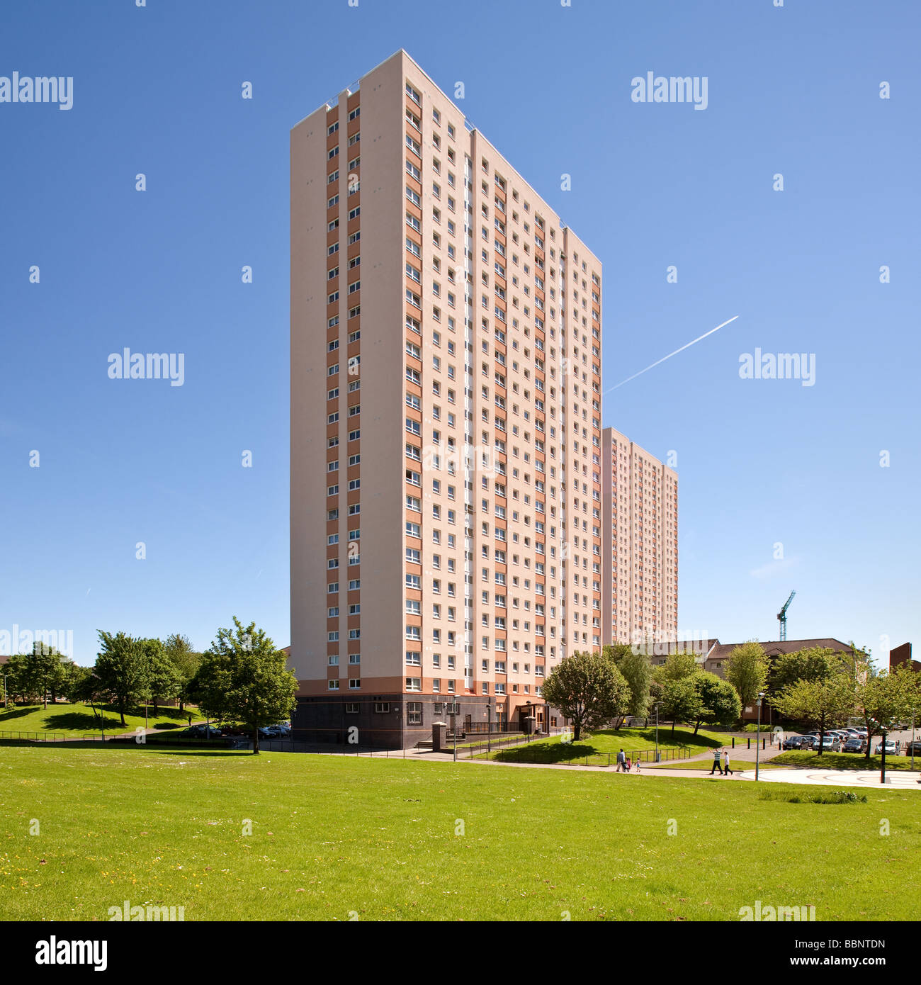 High Rise accomodation in St Mungo Place, Glasgow, UK Stock Photo - Alamy