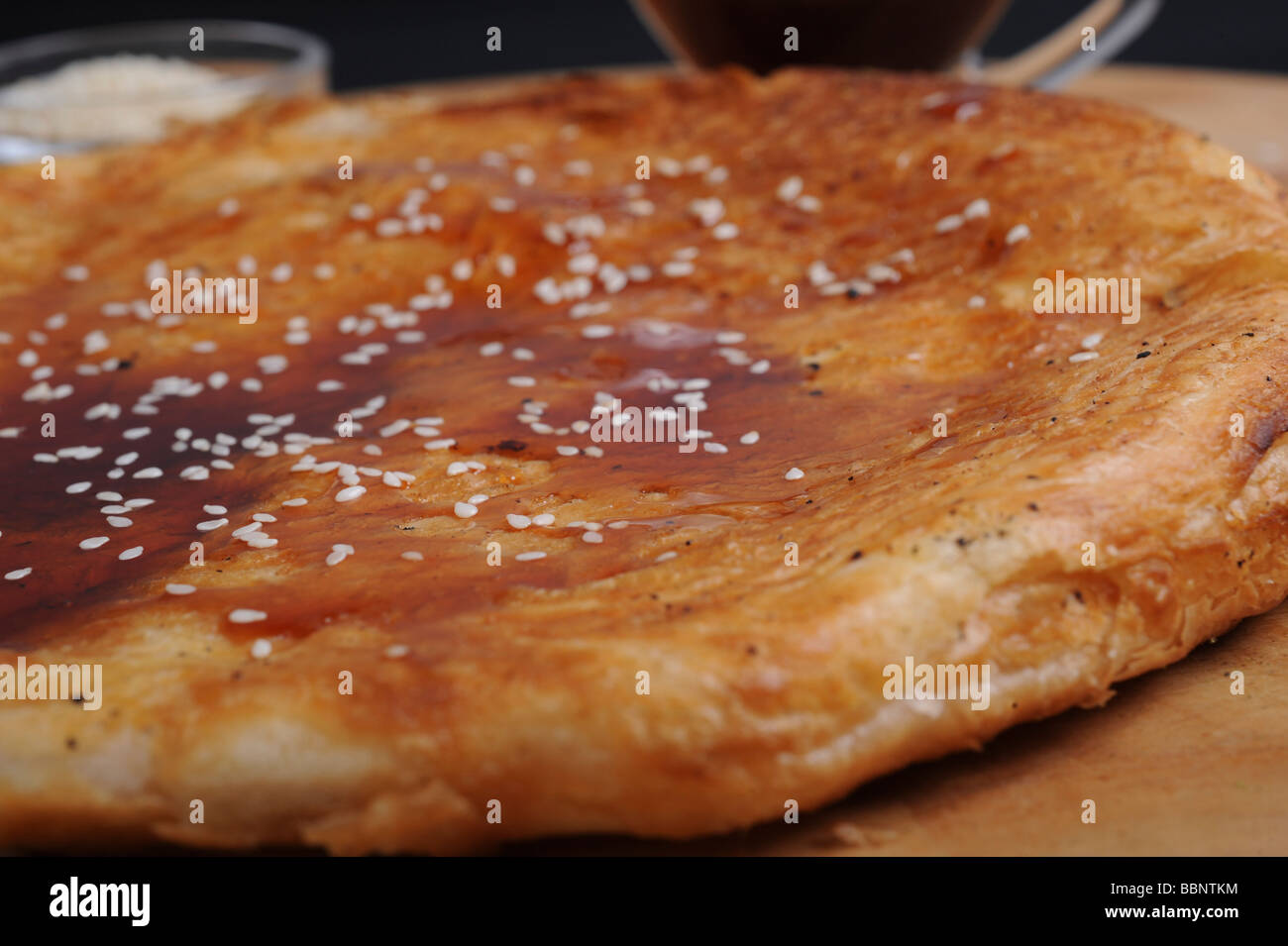 Malawach or malawah is a fried bread originally of Yemen Stock Photo ...