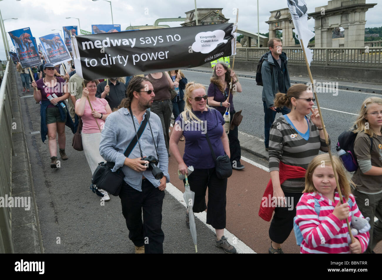After the No New Coal Rally in Rochester, Kent, the Climate Caravan ...