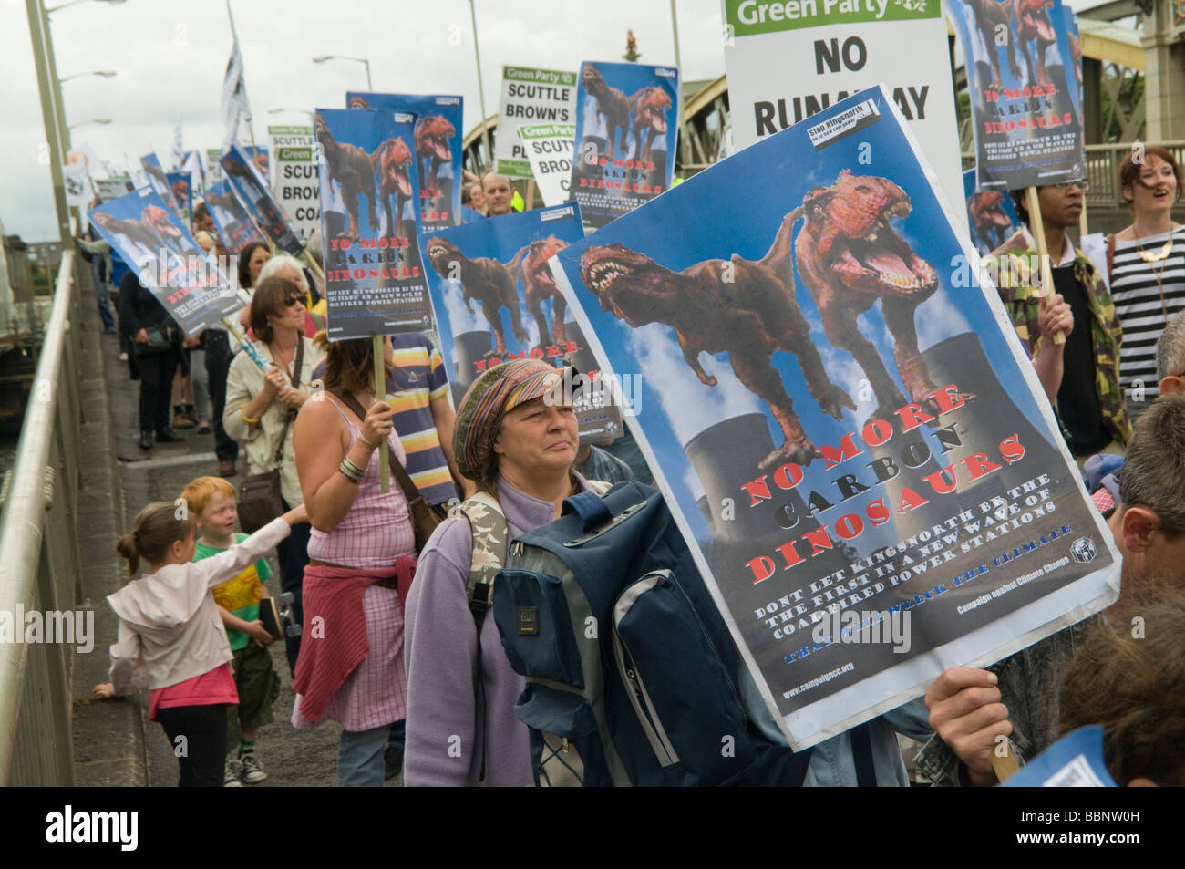 After the No New Coal Rally in Rochester, Kent, the Climate Caravan ...