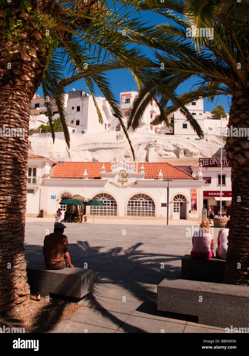 The main square in the center ,Albufeira,Algarve,Portugal Stock Photo ...