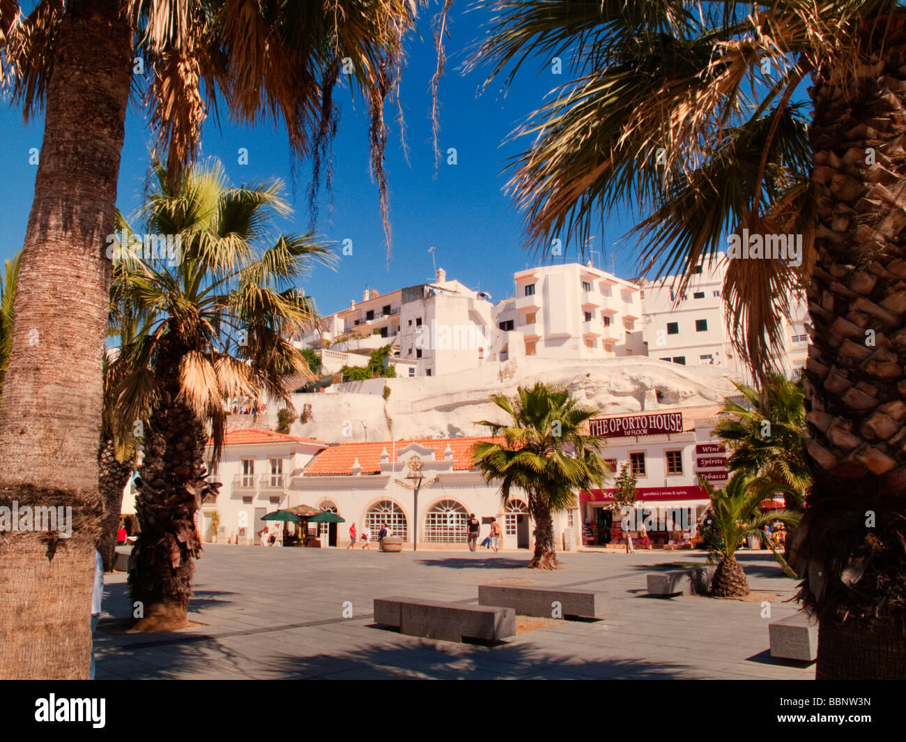 The main square in the center ,Albufeira,Algarve,Portugal Stock Photo ...