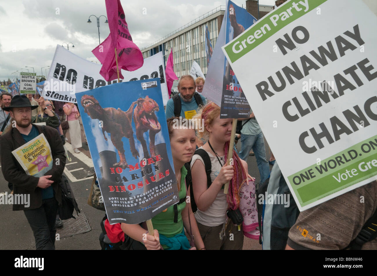 After the No New Coal Rally in Rochester, Kent, the Climate Caravan ...