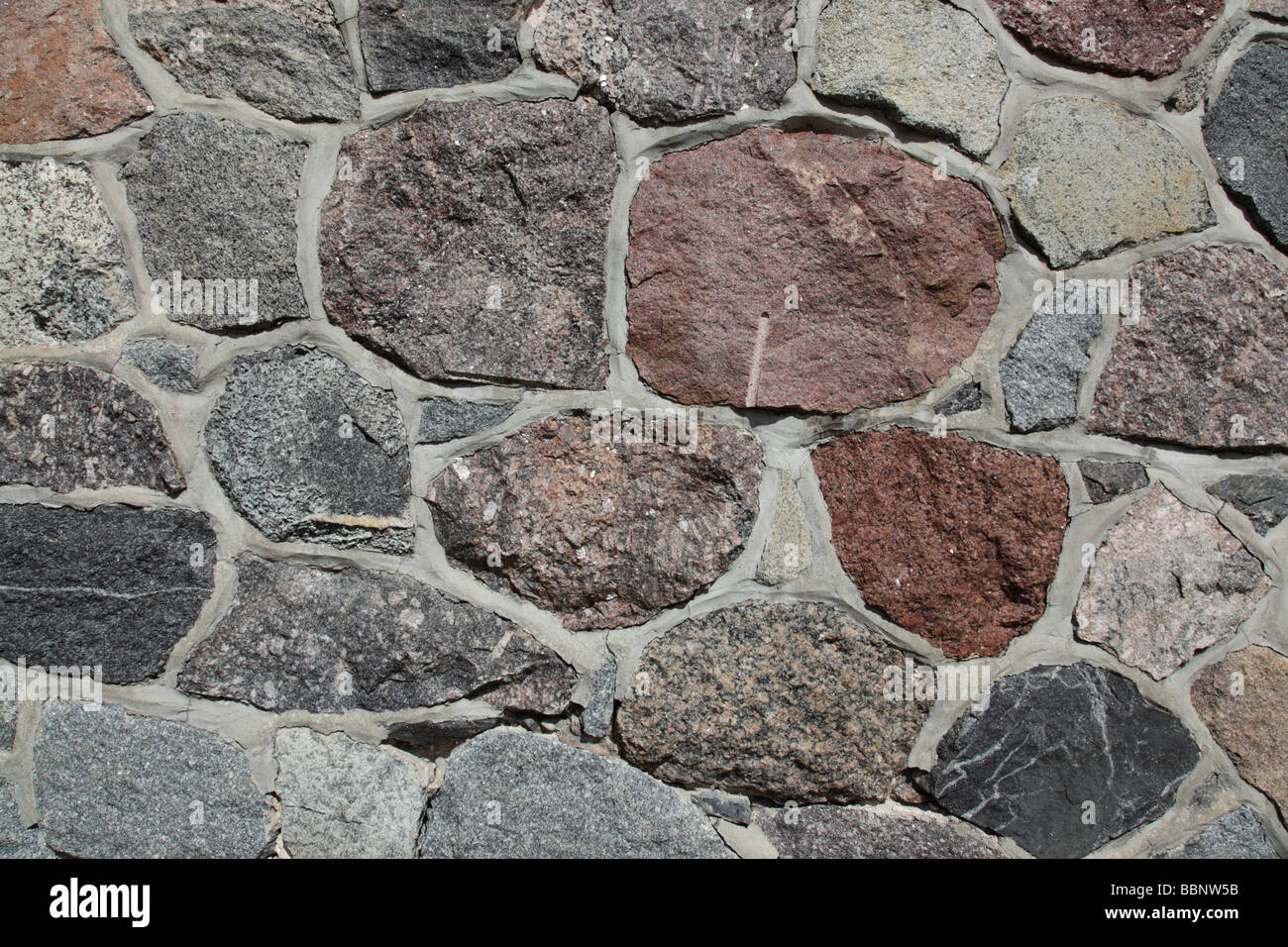 traditional stone wall, Latvia, Baltic State, Europe. Photo by Willy ...