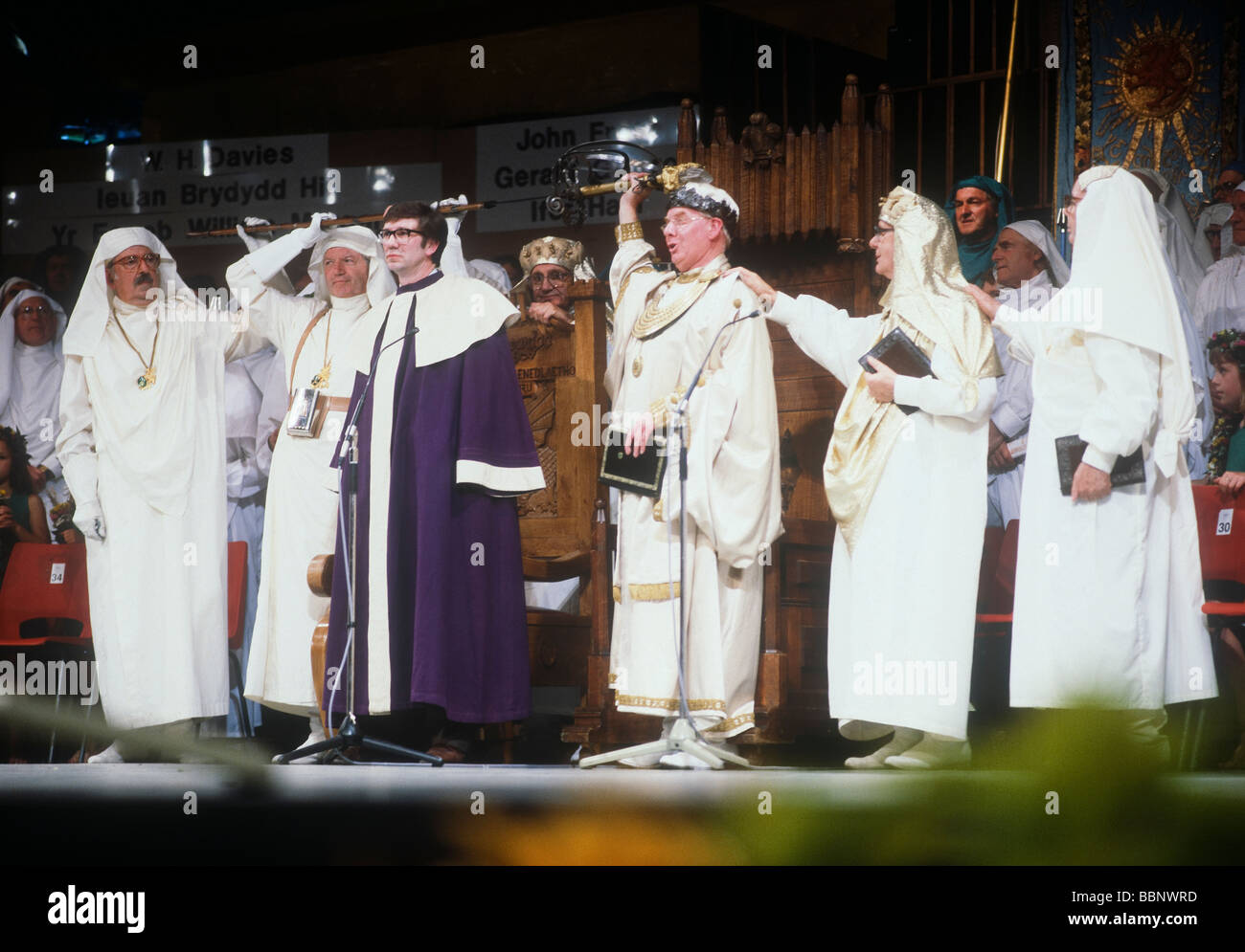 Chairing of the Bard ceremony at the 1991 National Eisteddfod held at ...