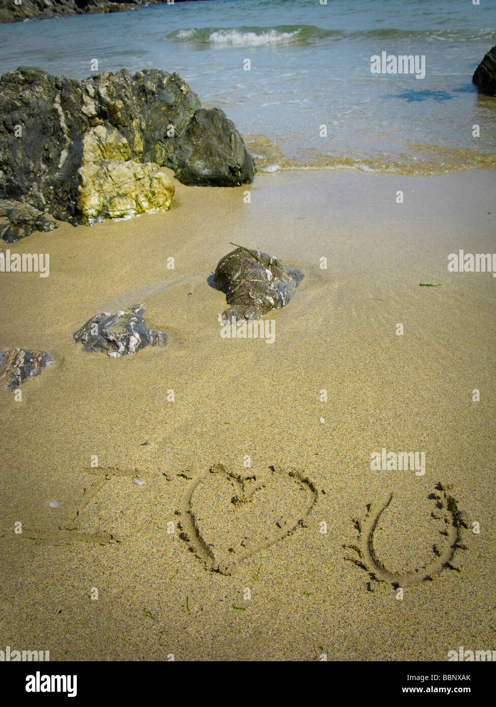 Writing sand beach hi-res stock photography and images - Alamy
