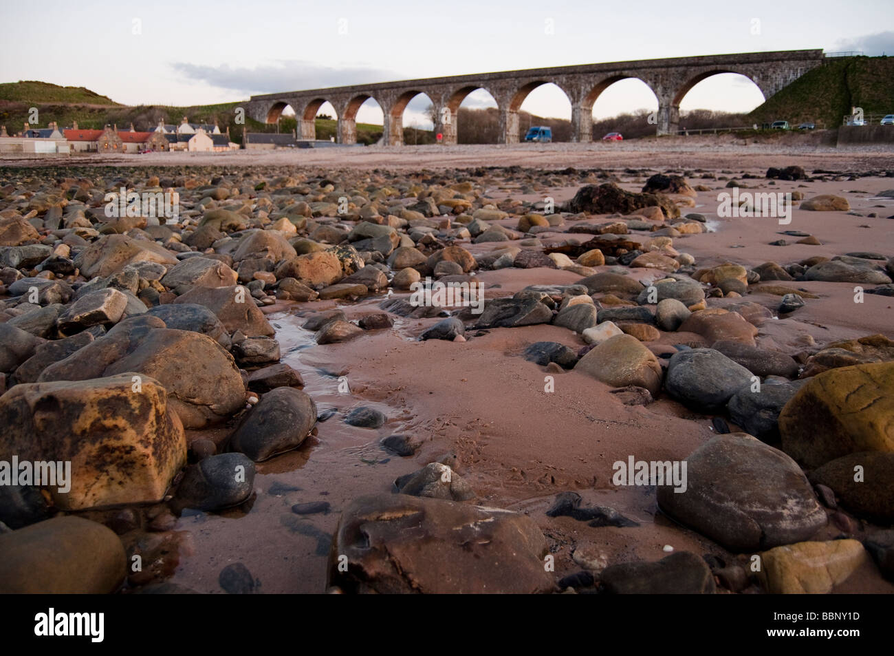 Old railway viaduct in Cullen Stock Photo - Alamy