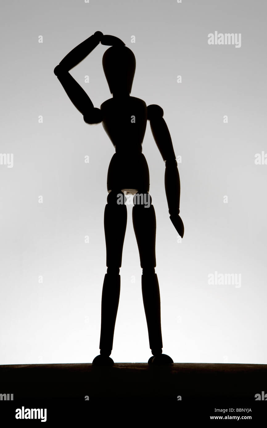 Wooden art figure Stock Photo - Alamy