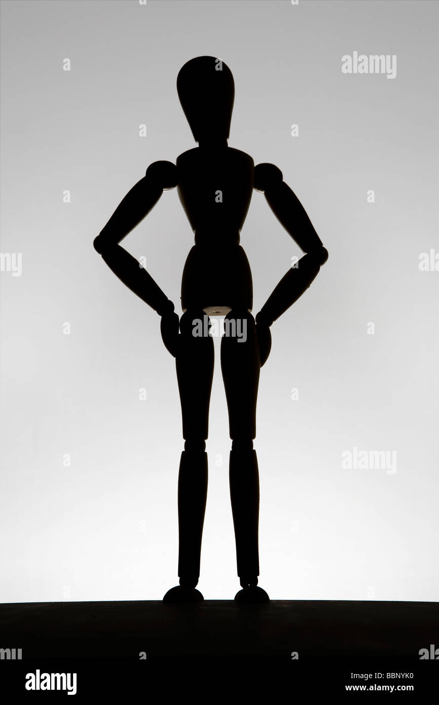 Wooden art figure Stock Photo - Alamy