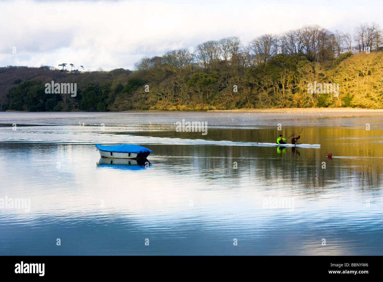 Dramatic Light on the Tresillian River at St Clement Cornwall England ...