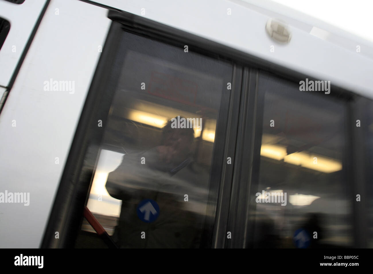 people on fast public transport bus in rome italy Stock Photo - Alamy