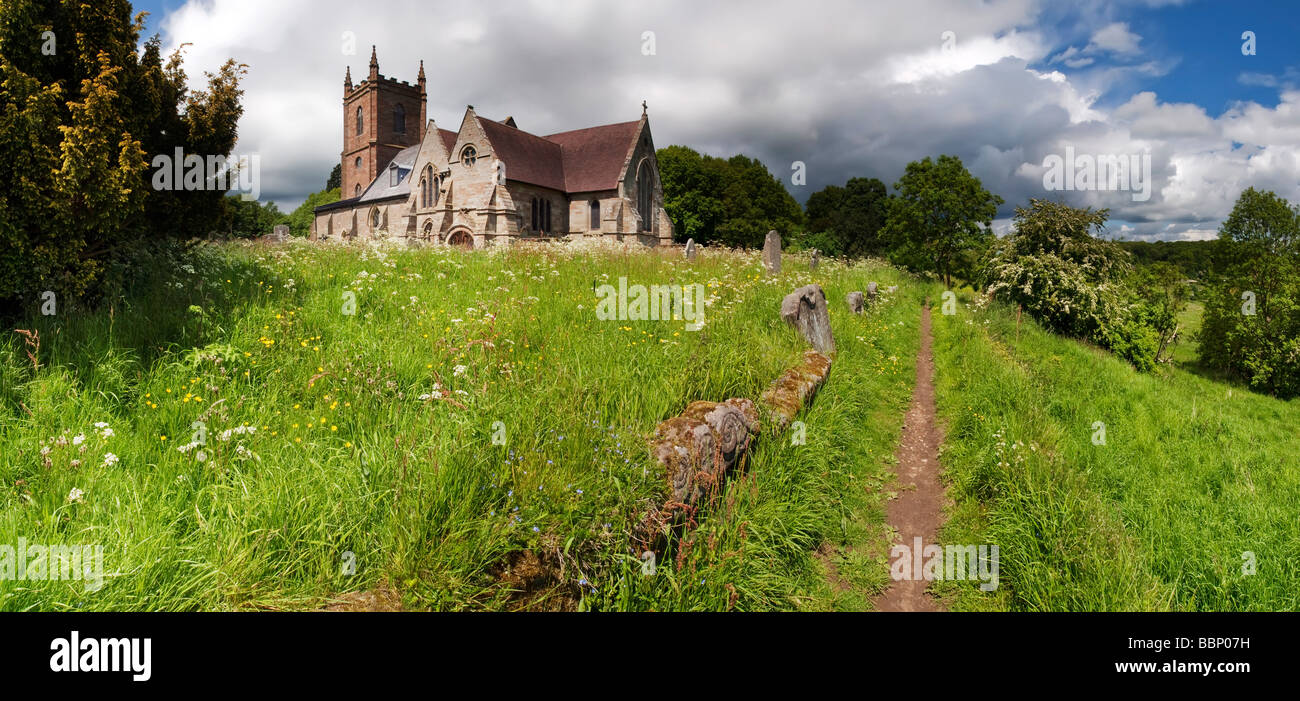 view from hanbury church worcestershire england uk the setting for the ...