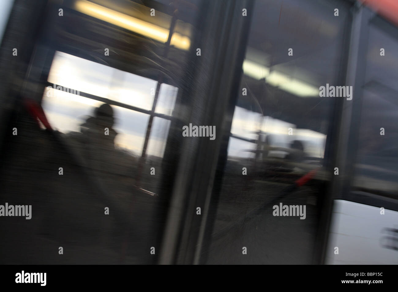 people on fast public transport bus in rome italy Stock Photo - Alamy