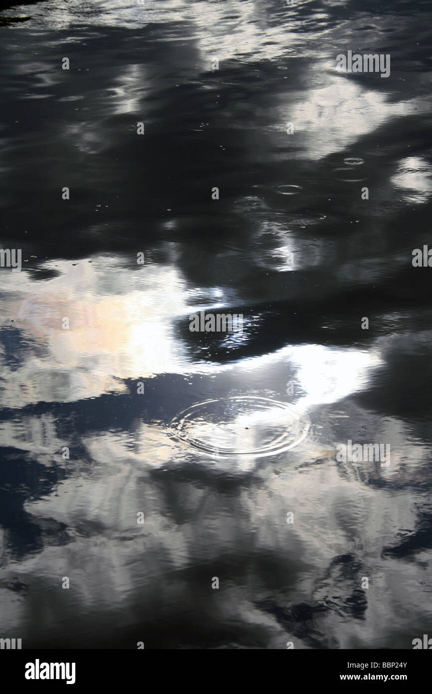 sun light reflection waves on lake water surface Stock Photo - Alamy