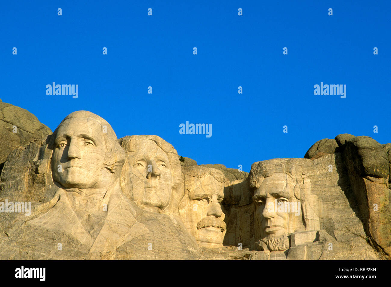 Morning light on Mount Rushmore Mount Rushmore National Memorial South ...