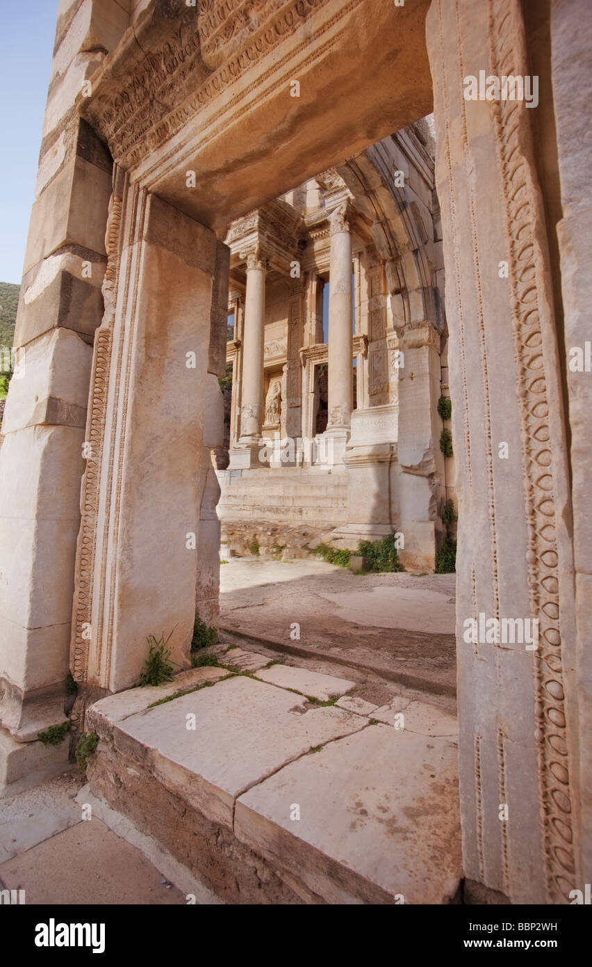 Ancient library of Celsus at Ephesus in Turkey Stock Photo - Alamy