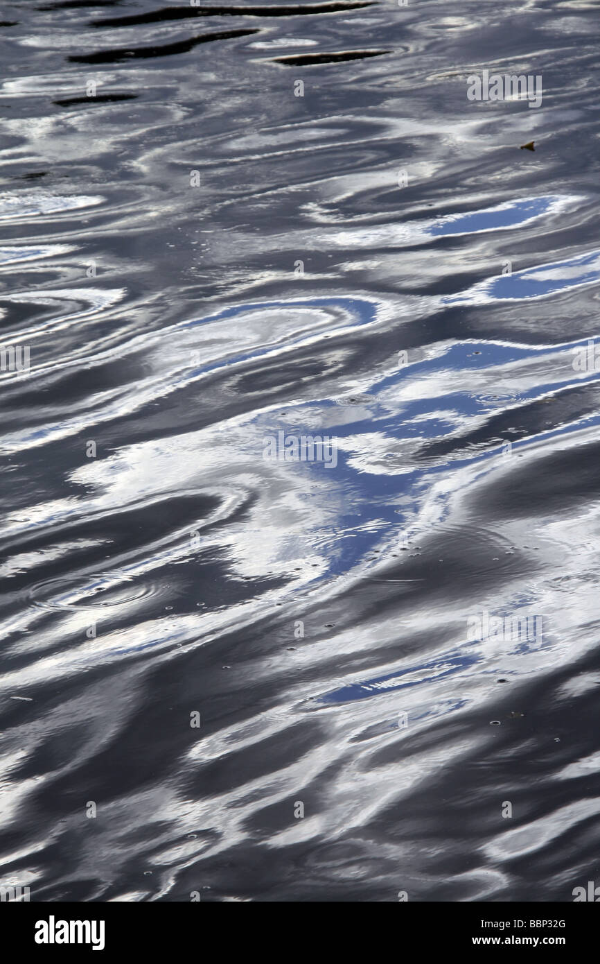 sun light reflection waves on lake water surface Stock Photo - Alamy