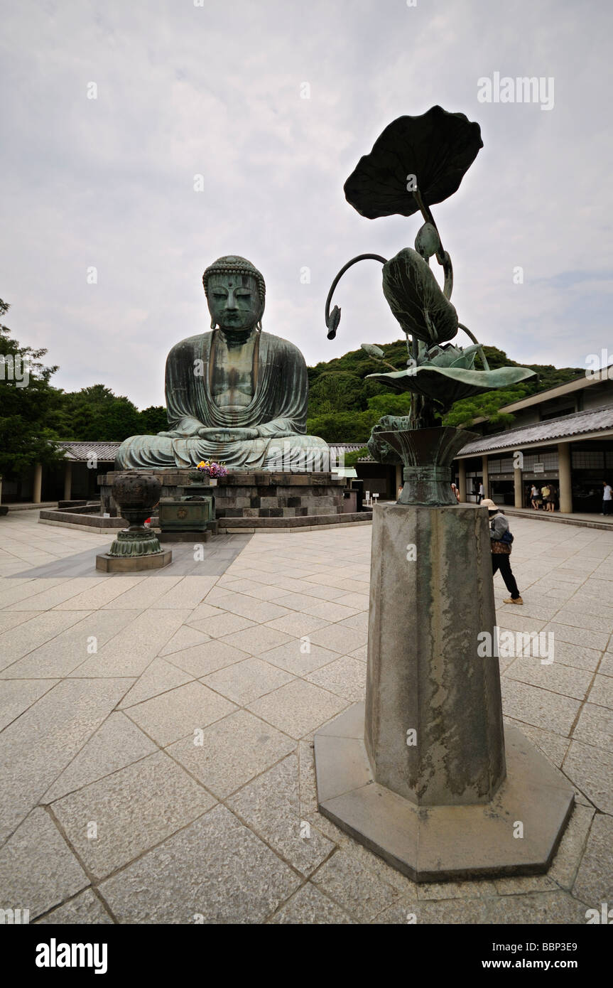 Bronze statue of Amida Buddha (aka Amitabha Buddha) at Kotoku-in Temple ...