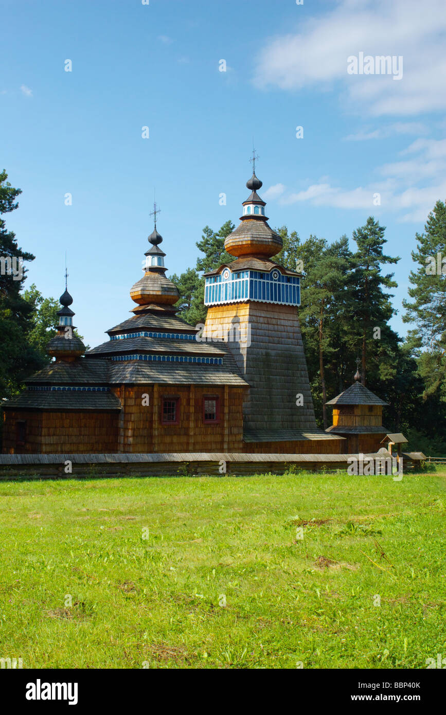 Wooden building. Collection of Sanok Open Air Museum, Poland Stock ...