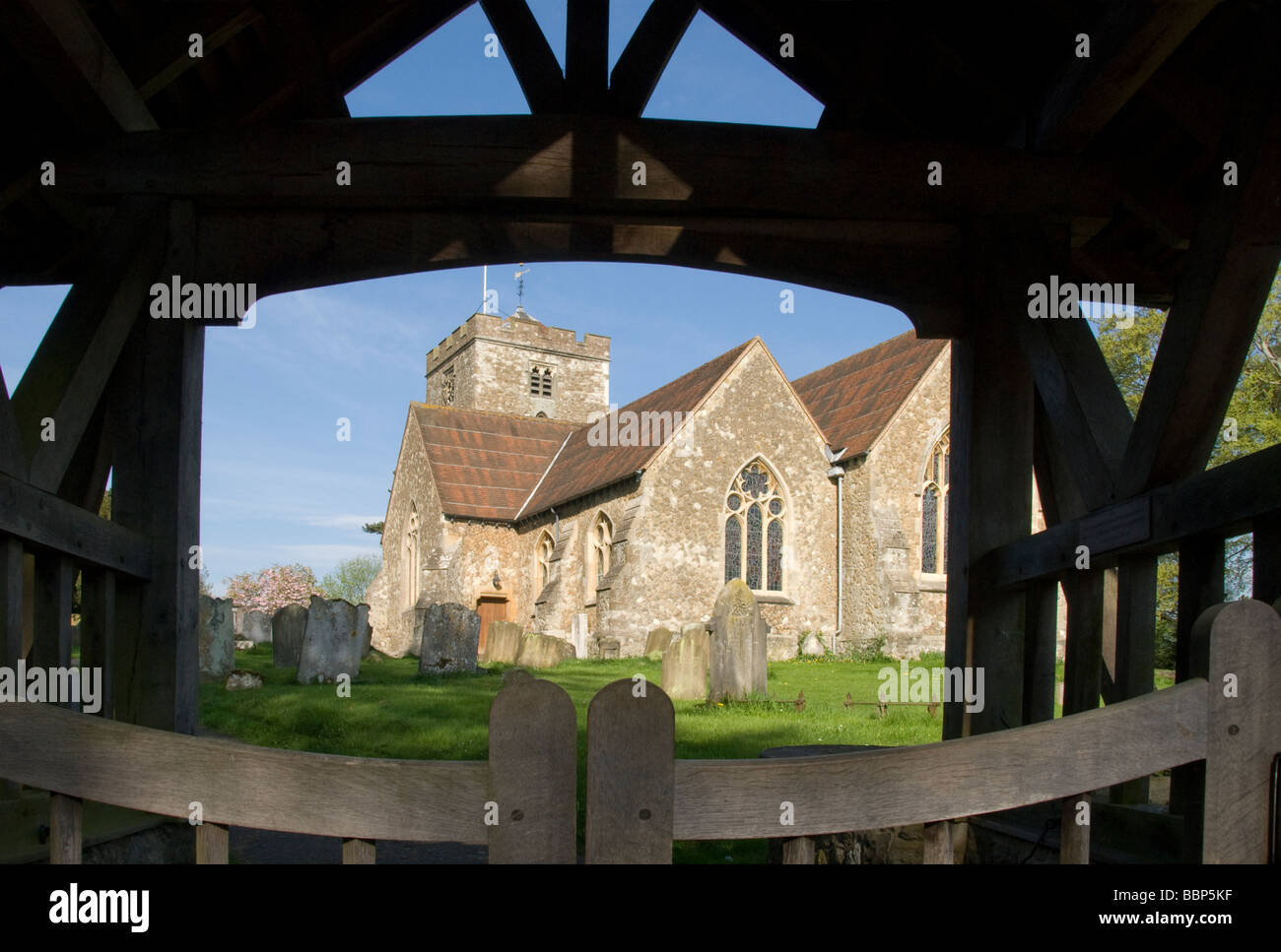 St Martin Parish Church, Brasted, Kent, England UK Stock Photo - Alamy