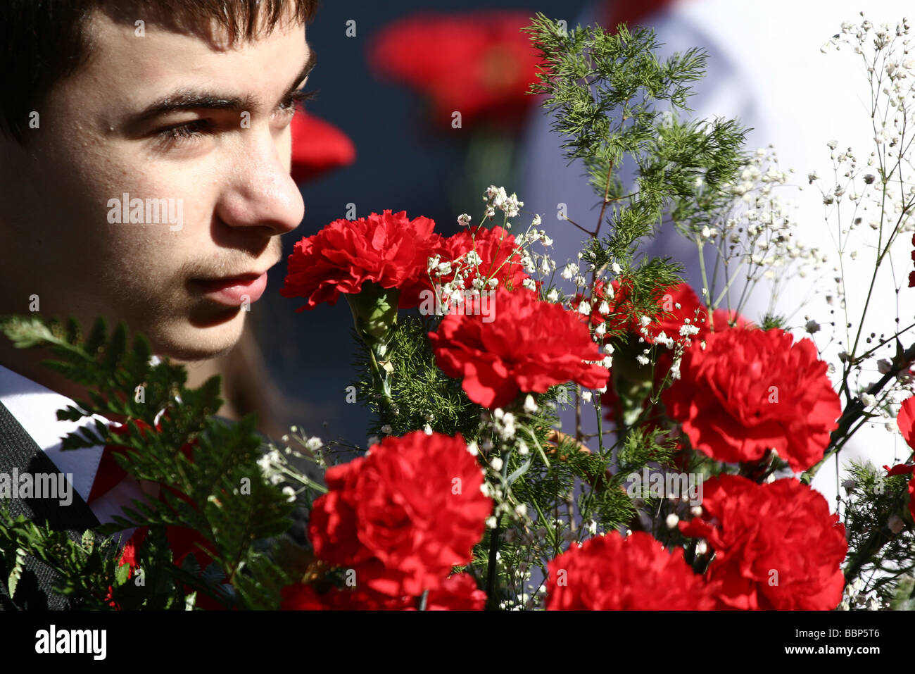 reunion of communist on the red square moscow russia to commemorate ...