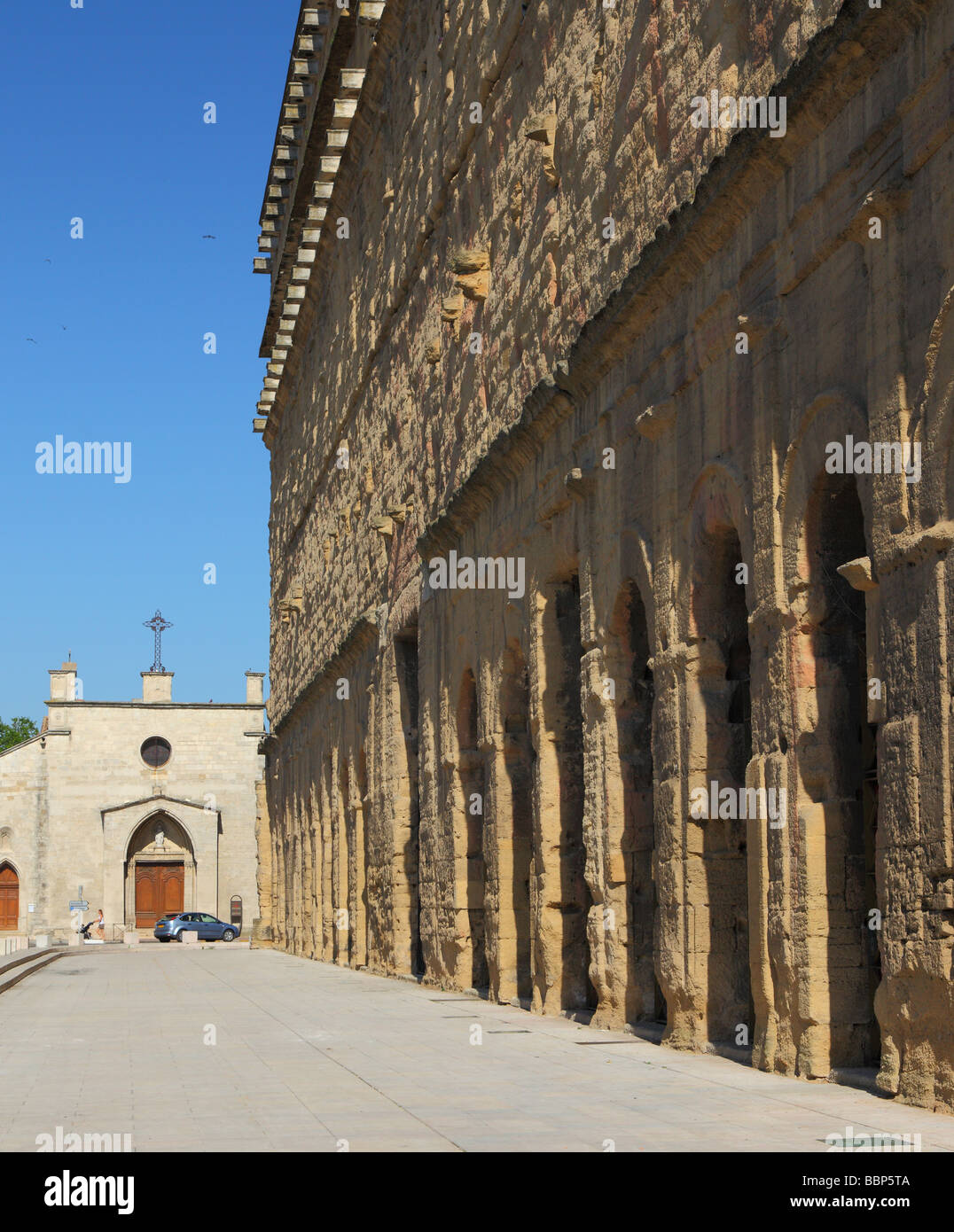 Roman amphitheatre orange hi-res stock photography and images - Alamy