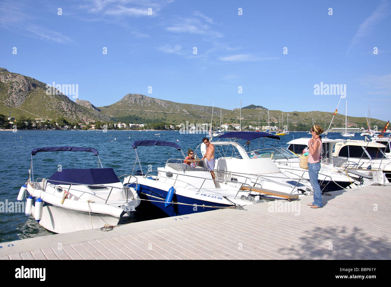 Harbour view, Puerto Pollensa (Port de Pollenca), Pollenca Municipality ...