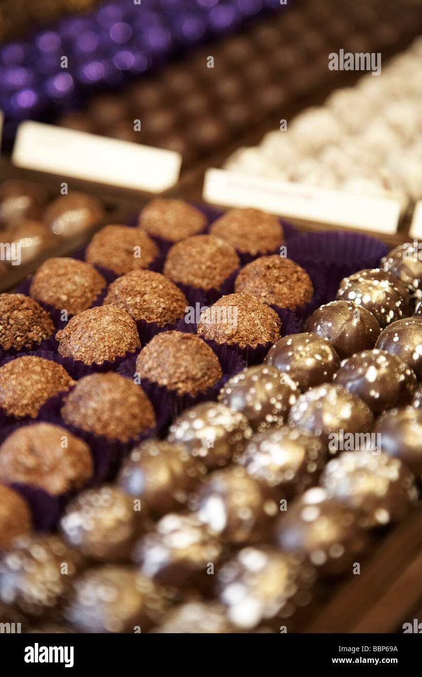 Truffles chocolate sweets hi-res stock photography and images - Alamy