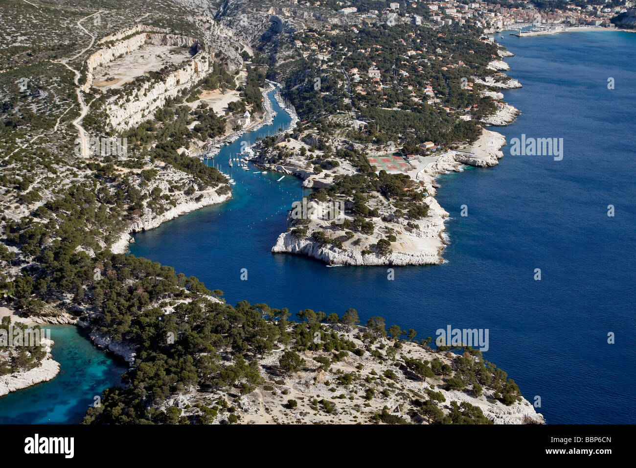 Aerial view port pin hi-res stock photography and images - Alamy