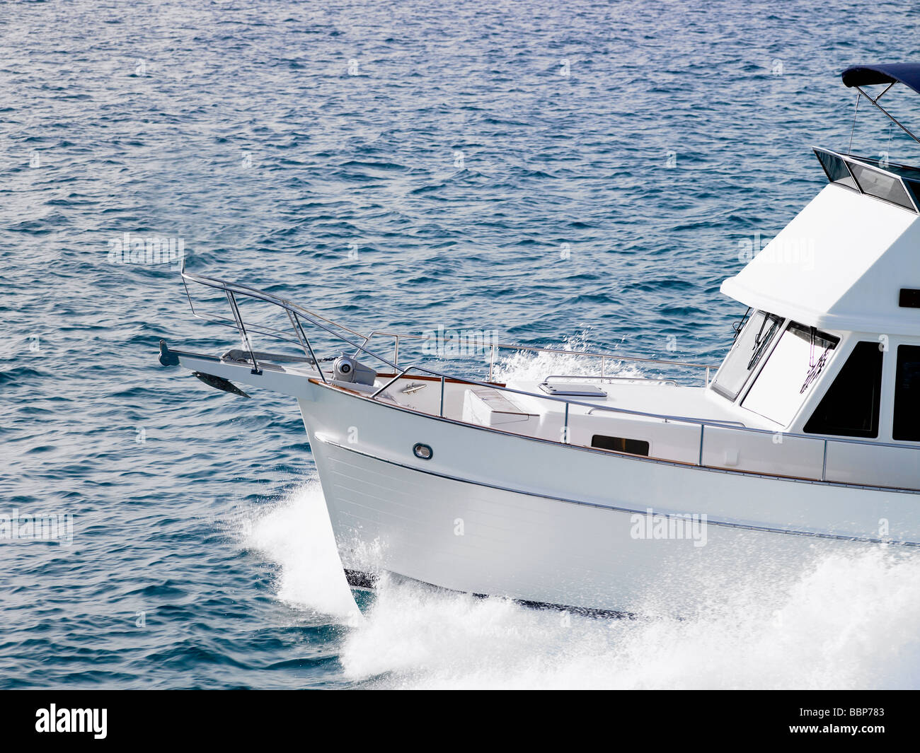 Power boat cruiser the waters of Bimini Bahamas Stock Photo - Alamy