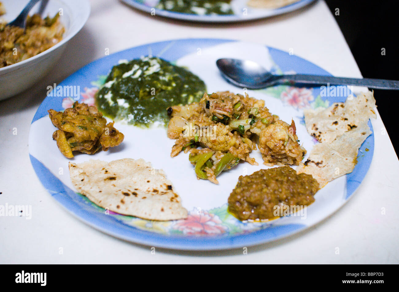 indian food on a plate Stock Photo - Alamy