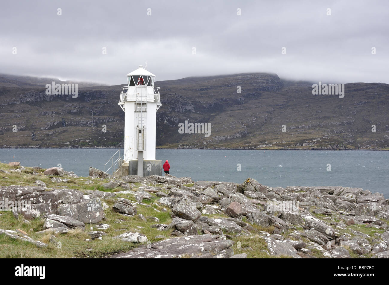 Lighthouse Rhue Scotland Stock Photo - Alamy