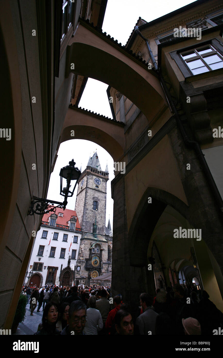 Old Town Square Old Town Hall Astronomical Clock Stock Photo - Alamy