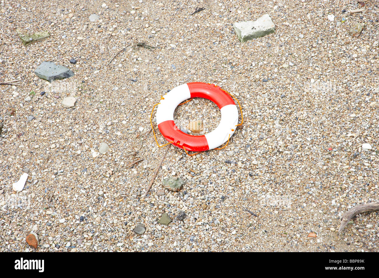 Orange safety life ring hi-res stock photography and images - Alamy