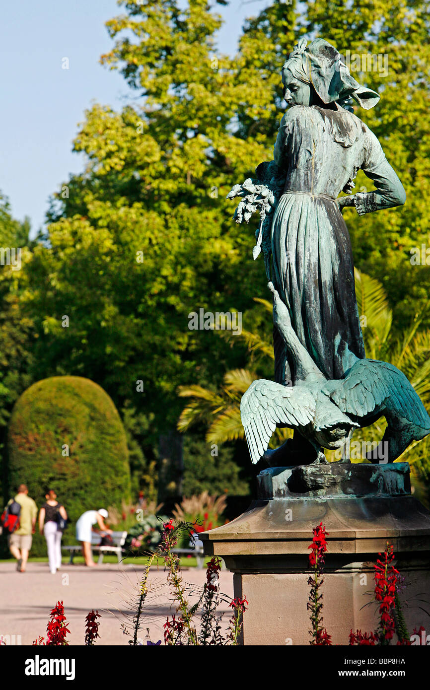 GANSELIESEL, BRONZE BY A. SCHULTZ, THE ORANGERIE PARK, ELISABETH WITH A ...