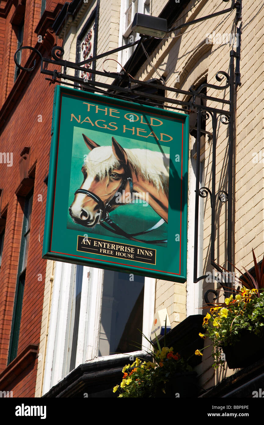 The Old Nags Head pub sign Stock Photo - Alamy