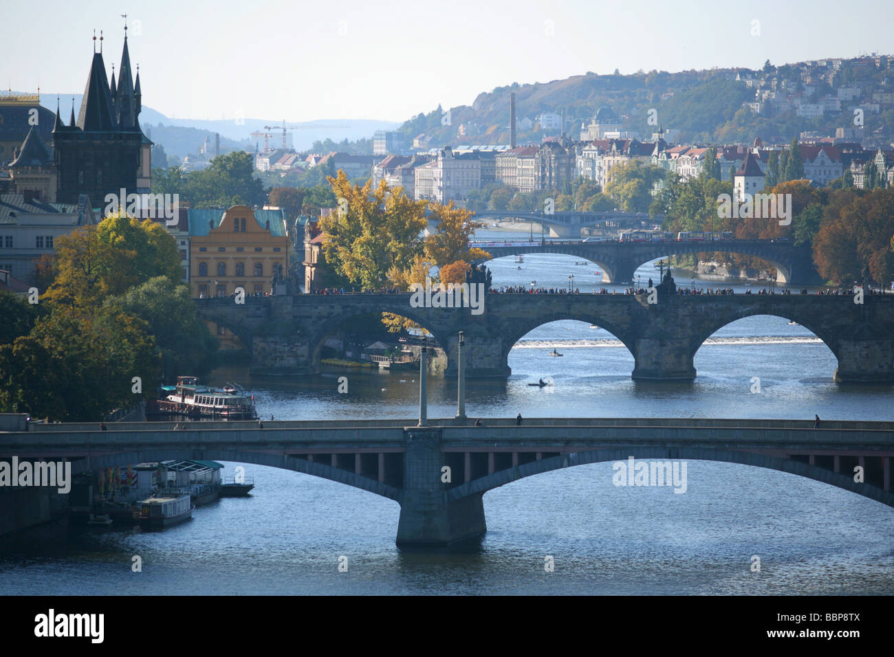 Prague vltava river charles bridge hi-res stock photography and images ...