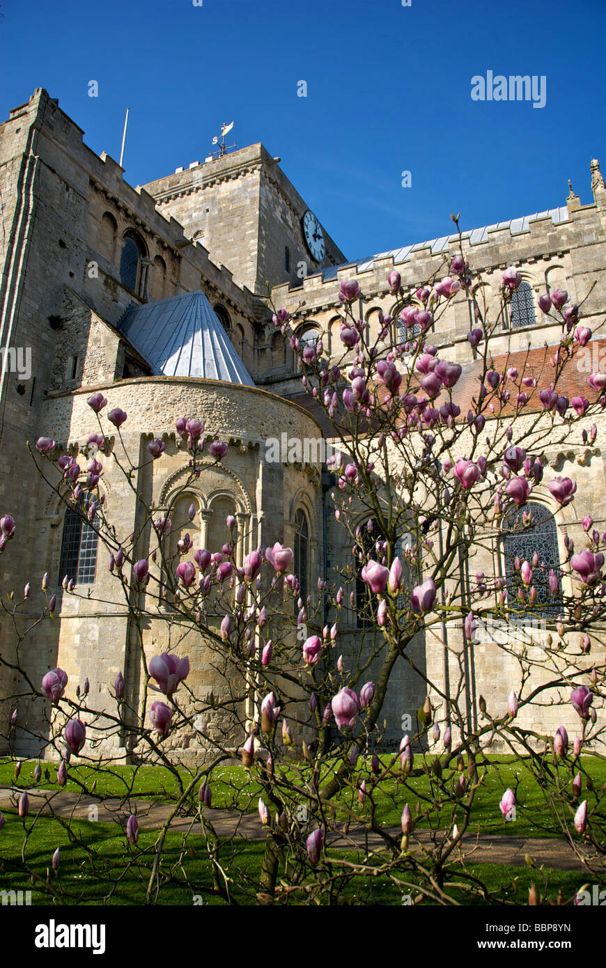 Romsey Abbey Church of St Mary and St Ethelflaeda, Hampshire Stock ...