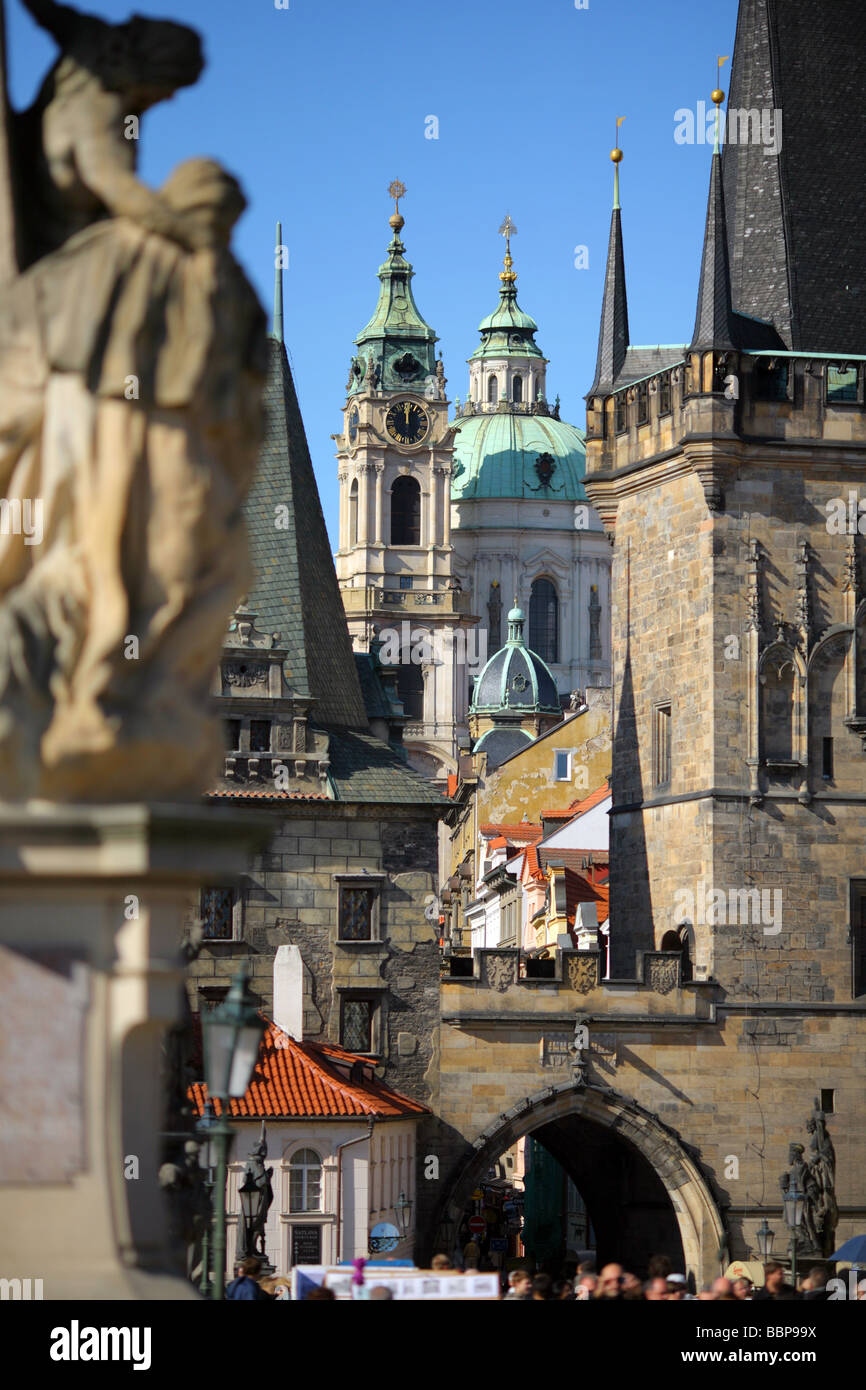 The Lesser Town Bridge Towers Stock Photo - Alamy