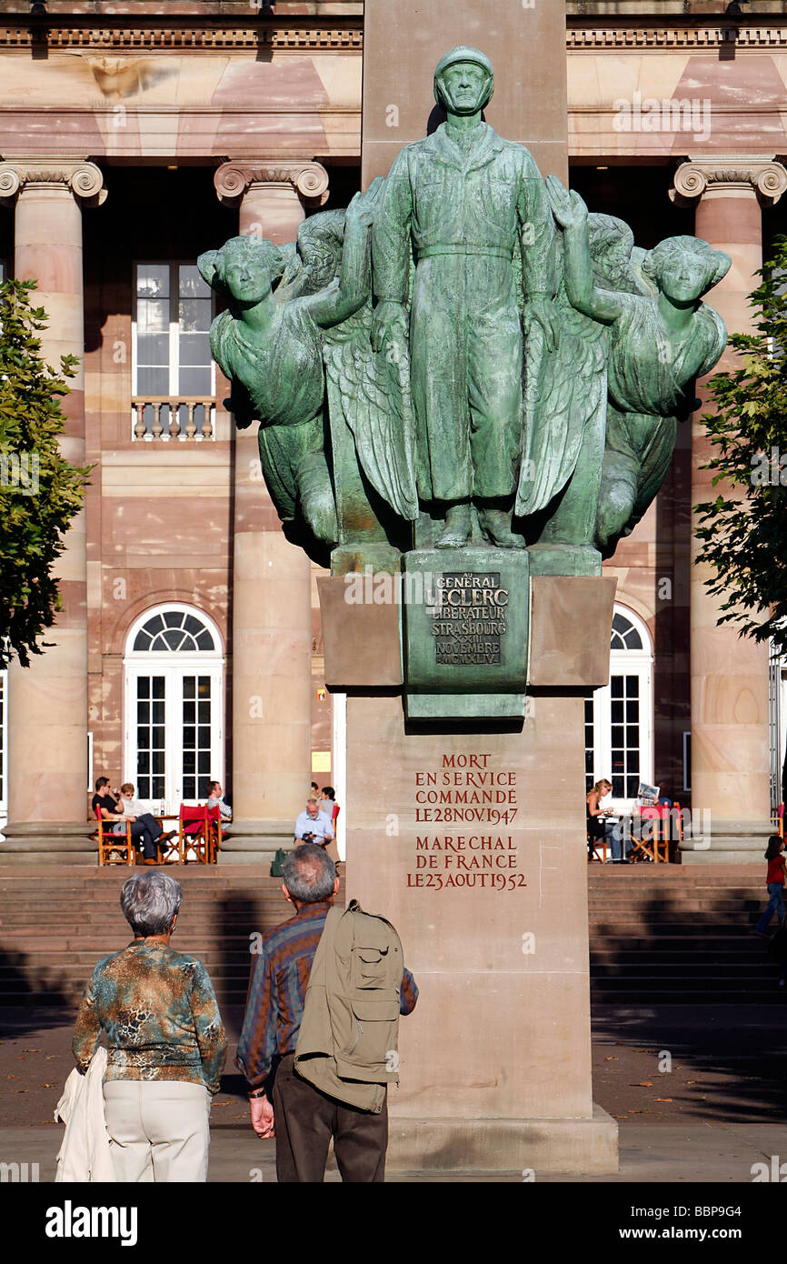 LECLERC MONUMENT, PLACE BROGLIE, STRASBOURG, BAS RHIN (67), ALSACE ...